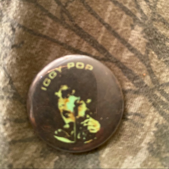 Jewelry | Iggy Pop Authentic Vintage Band Button Metal Super Cool See ...